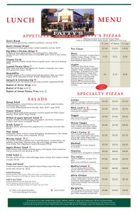 Fattys Lunch Menu | Fattyspizzeria