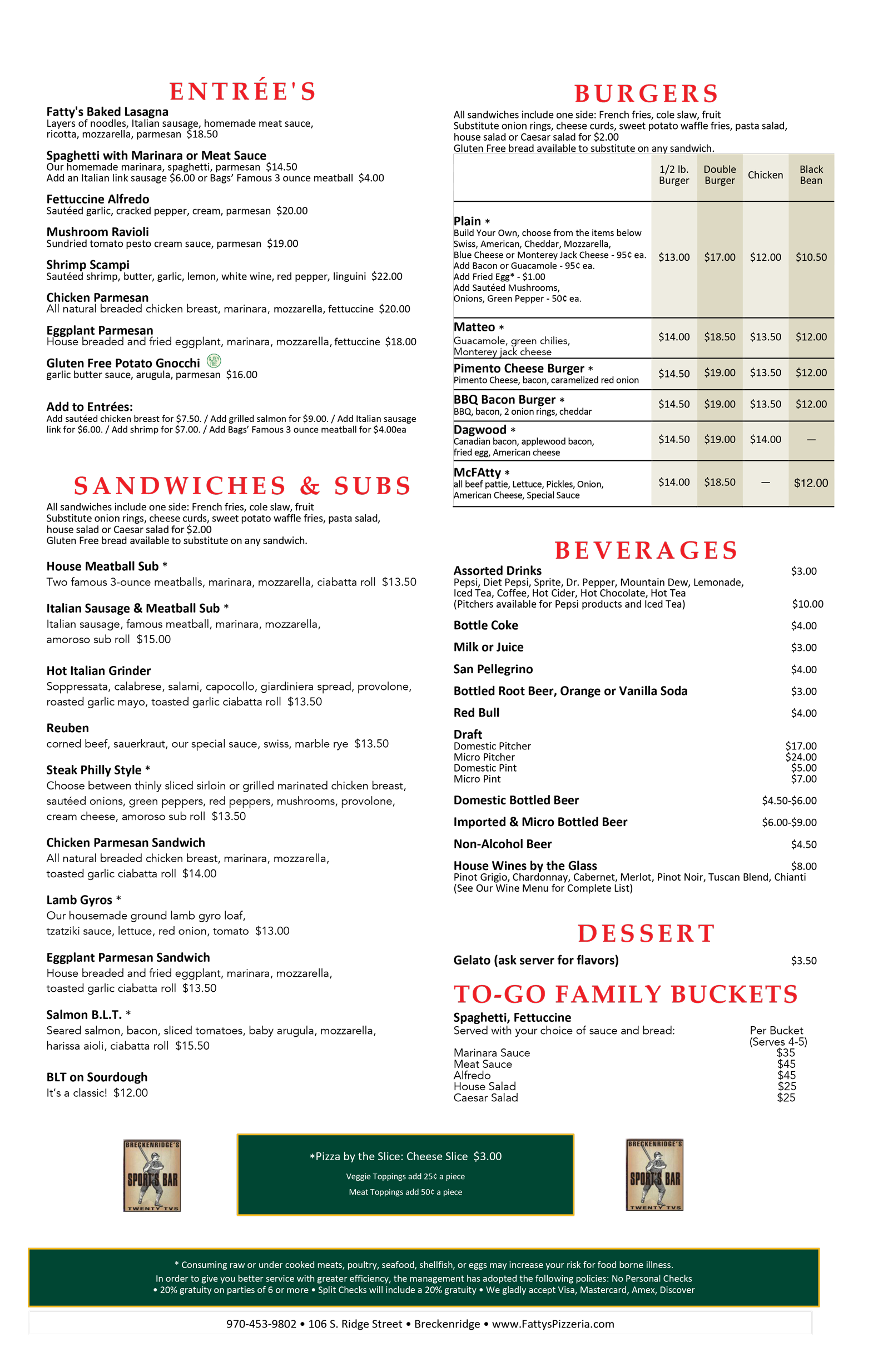 To Go | Fattyspizzeria